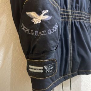 Vintage | Jackets & Coats | Vintage Triple Fat Goose Down Black Puffer ...